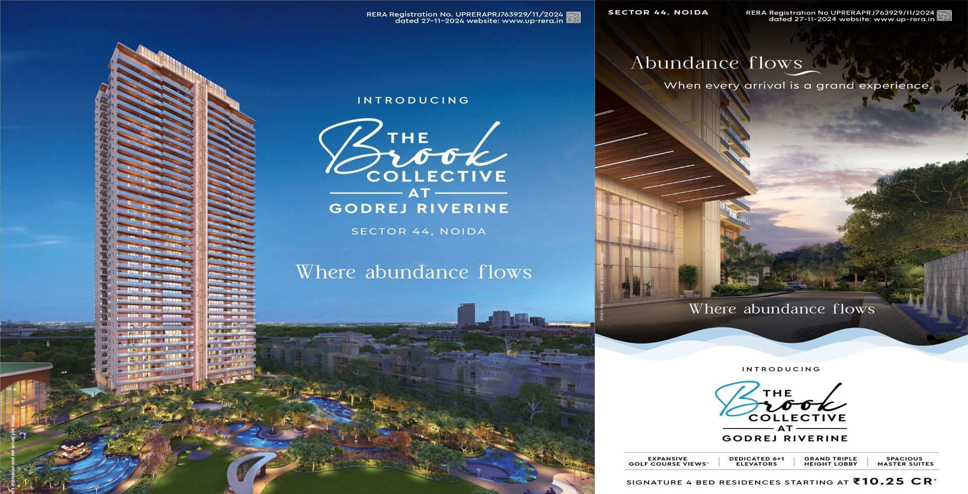 Godrej Brook Sector 44 Noida, Godrej Riverine, Price