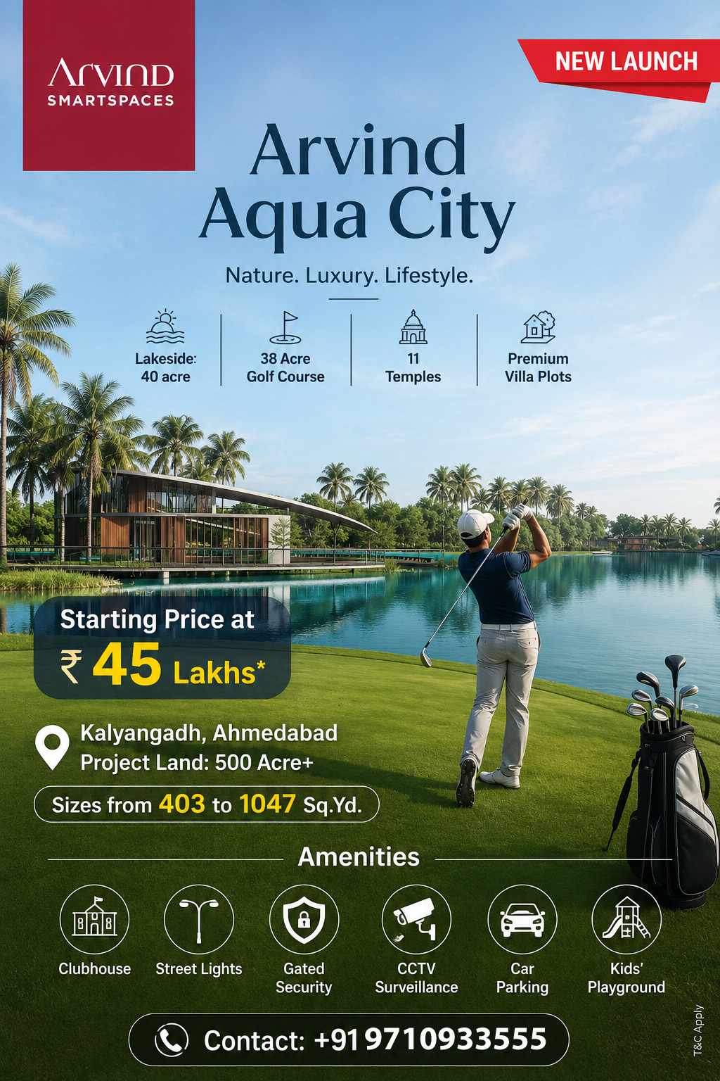 Arvind Aqua City-Golf Facing Plots Kalyangadh Ahmedabad